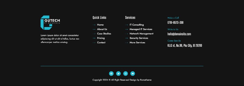 Gutech - IT Solutions Elementor Template Kit by Rometheme | ThemeForest